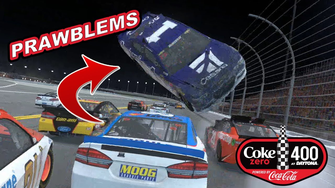 DRIVING UNDER FLYING CARS! [2017 Coke Zero 400] NASCAR Heat Evolution ...