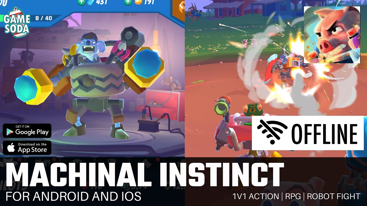 Machinal Instinct Gameplay | Robot Fighting | Gamesoda - YouTube