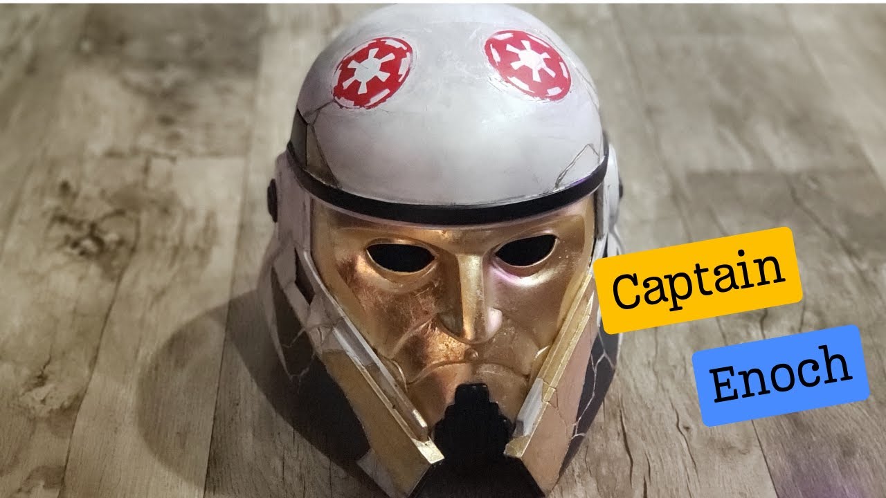 Build Captain Enoch Helmet - Part 2 Using Gold Leaf - YouTube