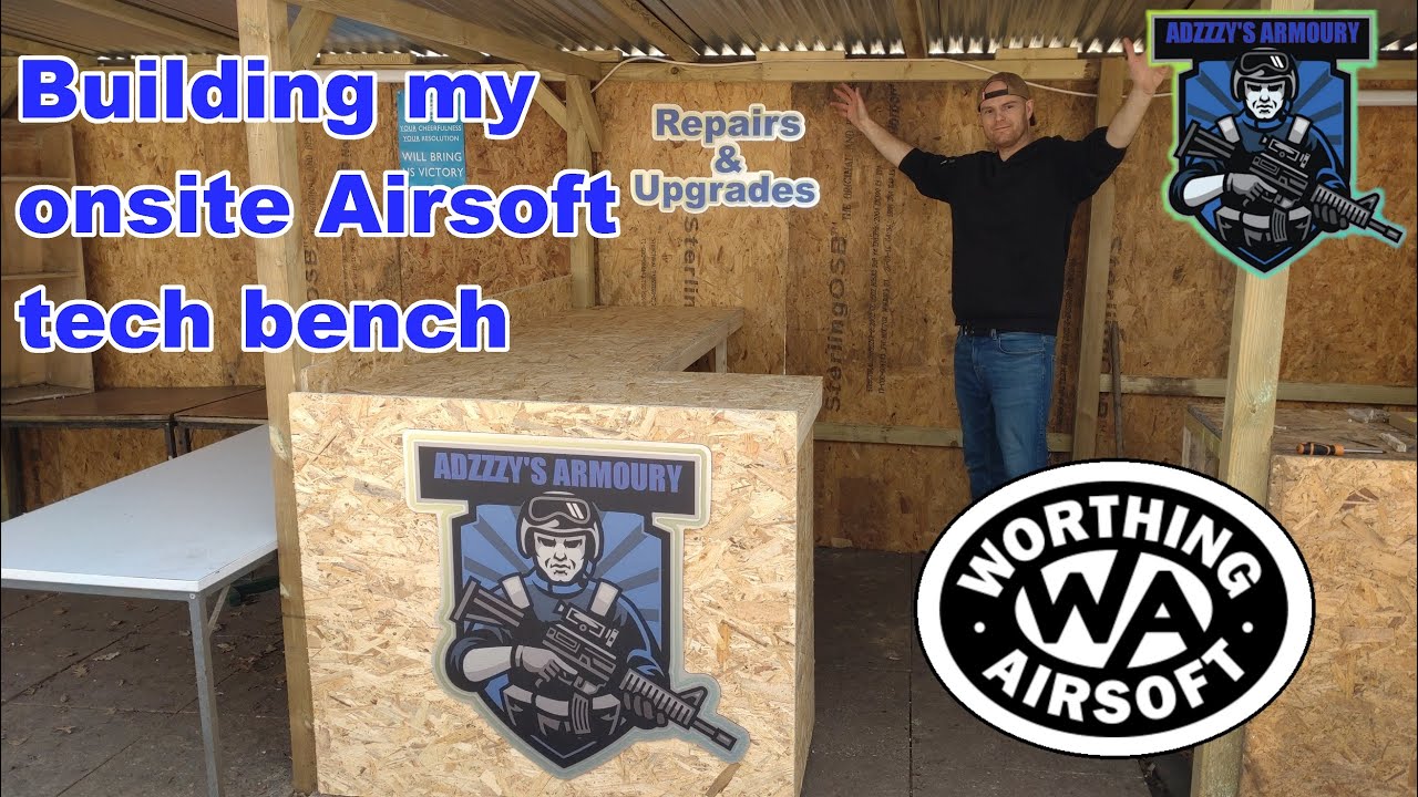Time Lapse - Building my Airsoft Tech bench at Worthing Airsoft - YouTube