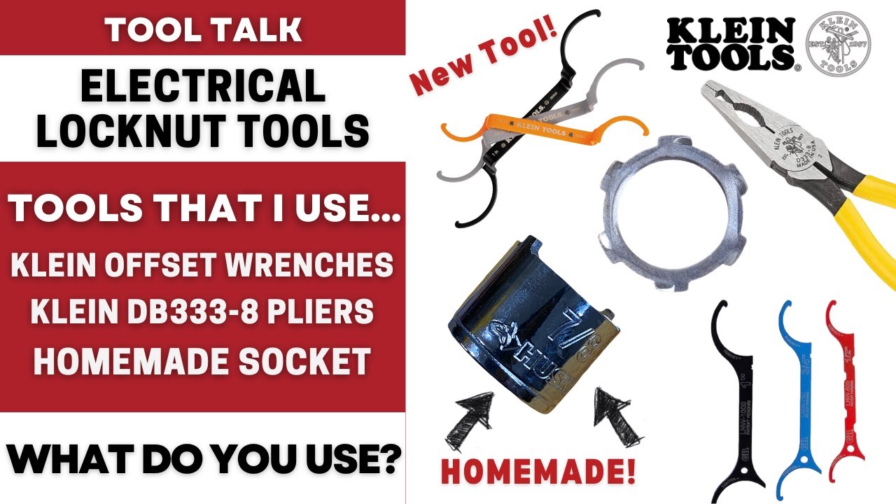 Electrical Locknut Tools / Wrenches #kleintools #klein #electrical # ...