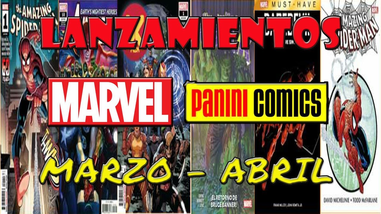 LANZAMIENTOS DE MARZO Y ABRIL DE MARVEL PANINI COMICS / STUDIO ...
