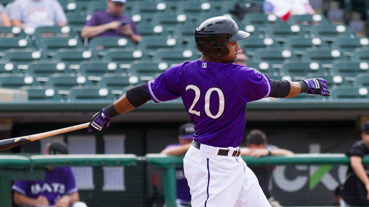 Yorman Rodriguez hitting during the 2015 season - YouTube
