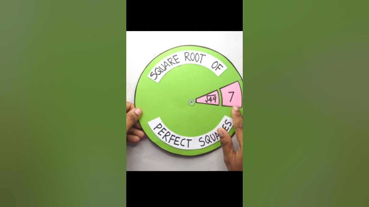 Maths Working Model | Square root of number working model | Maths TLM ...