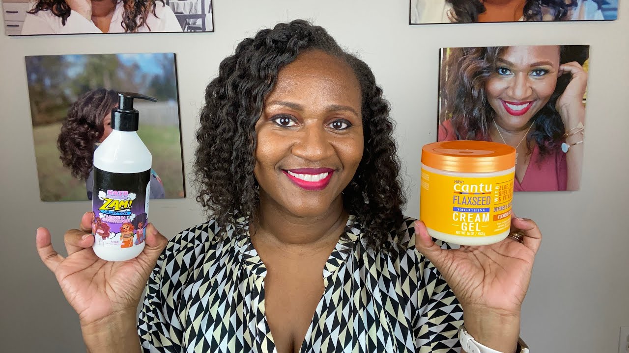 I Shopped My Stash! CANTU Cream Gel and ZAM Collection Leave-In - YouTube