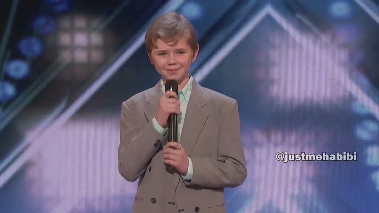 Kid sings Chug Jug With You on America's Got Talent ( credit to ...