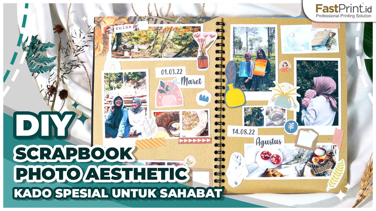 DIY Scrapbook Photo Aesthetic | Gambar Awet Pakai Tinta Ini!! - YouTube
