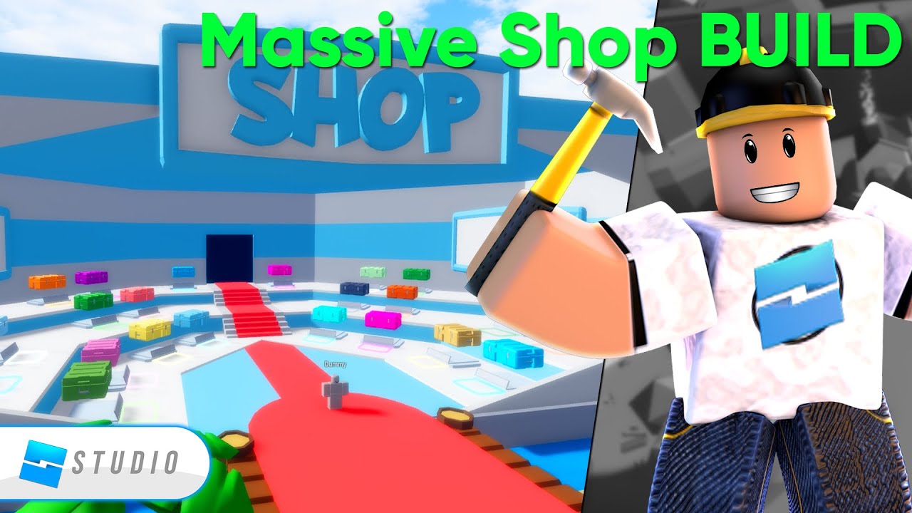 Building a Massive Shop For Our New Game! (Roblox Studio) - YouTube