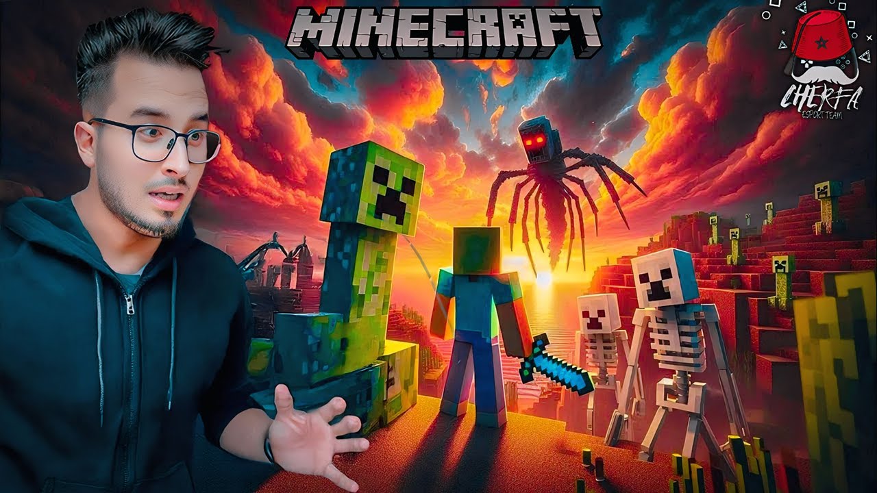 MINECRAFT CHERFA #5 👻 دخلت لعالم آخر في سيرفر الشرفة ☠️ - YouTube