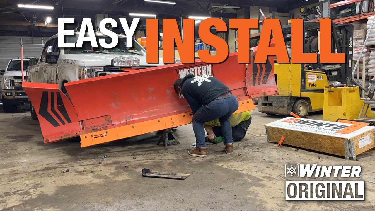 SNOWPLOW TIPS: How to install the Pegasus on a Western Wideout. - YouTube