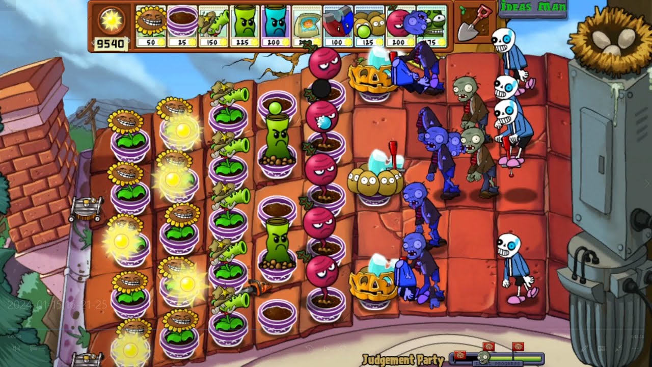 Plants vs Zombies Enriched v1.0 Widescreen - Gameplay Walkthrough Part ...