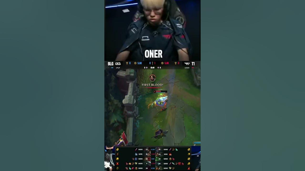 T1 Oner Nidalee SOLO KILL BLG XUN #shorts - YouTube