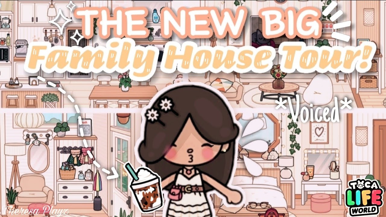 *NEW* Big Family House Tour!!😆🏡 ️|Toca Boca |*Voiced*📢|Toca Life World Roleplay |Theresa Playz ...