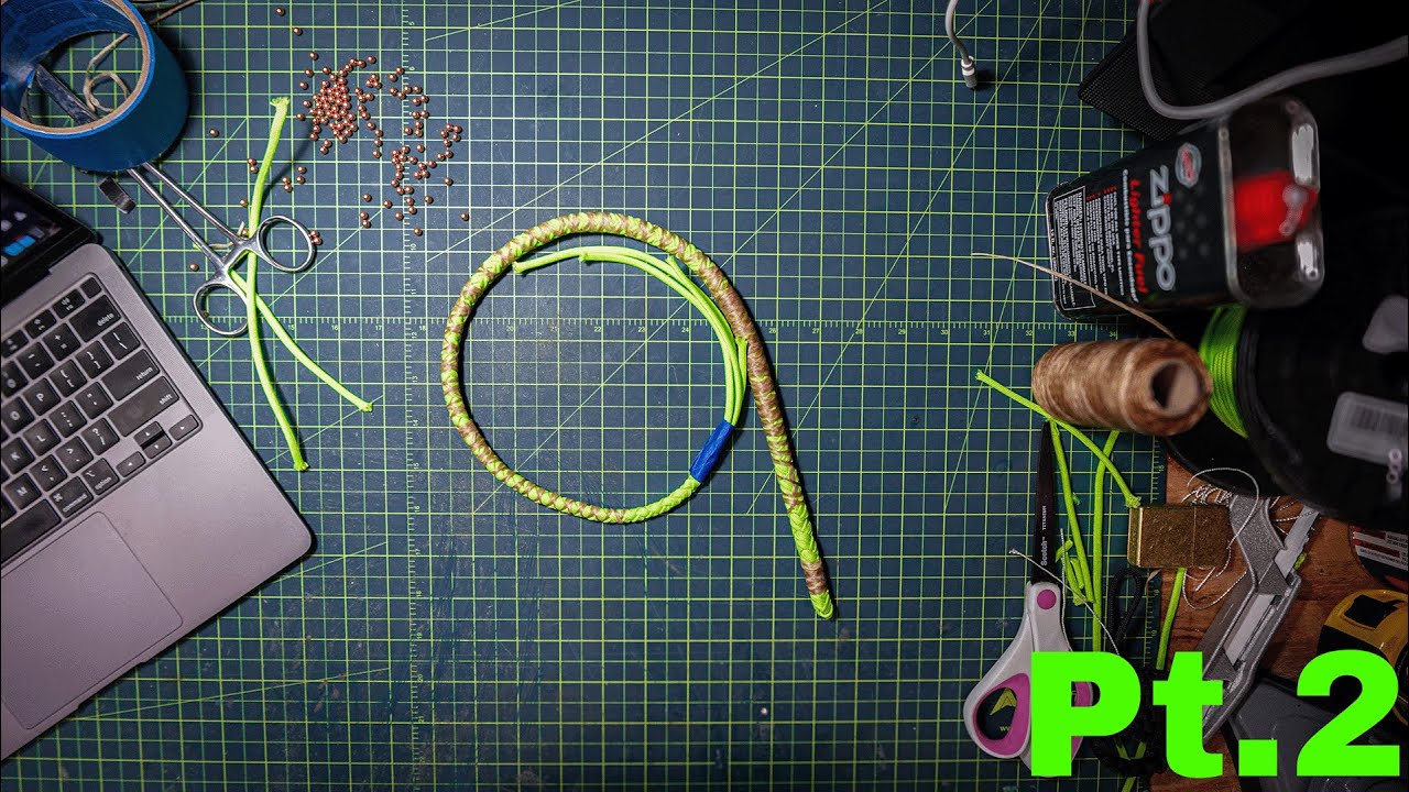 Making a 4ft Mini Bullwhip | Pt. 2 - YouTube