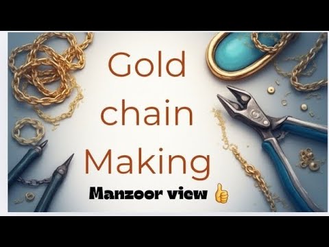 How to making gold chain? GOLD CHAIN/ handmade chain Making video ...