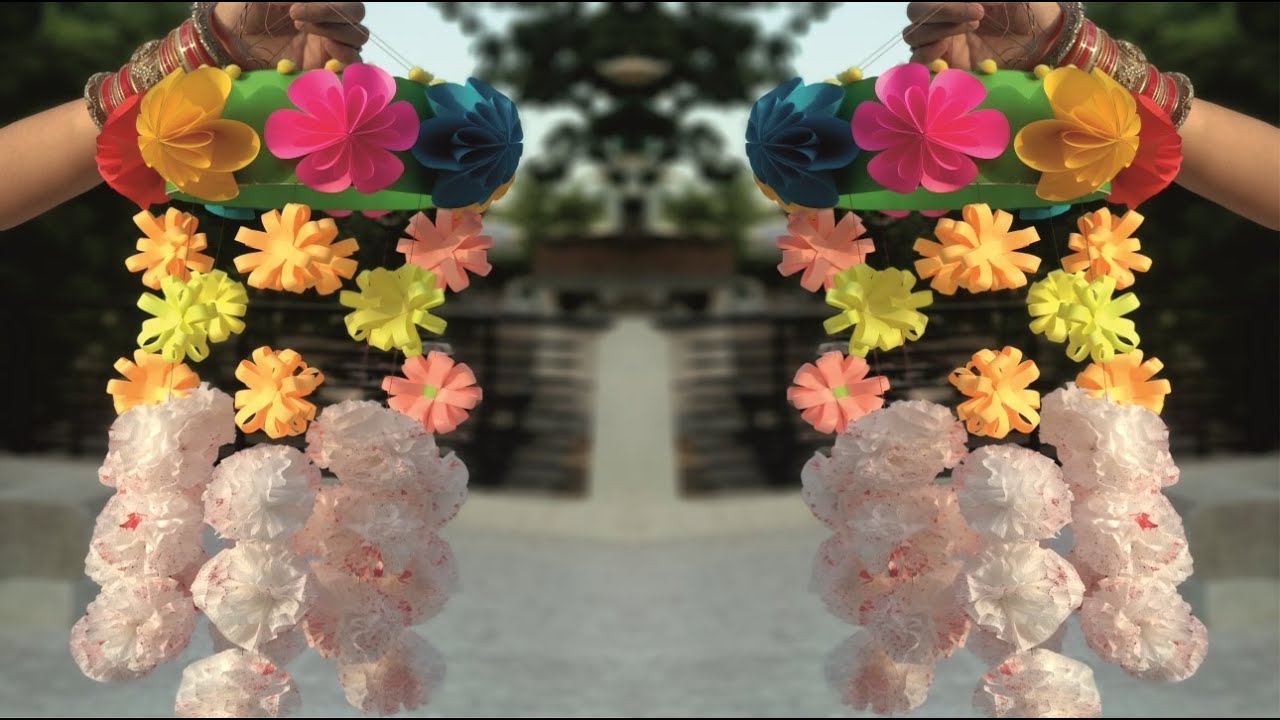 Paper Jhumar tutorial | DIY Wall Hanging | Home Decoration idea | DIY ...