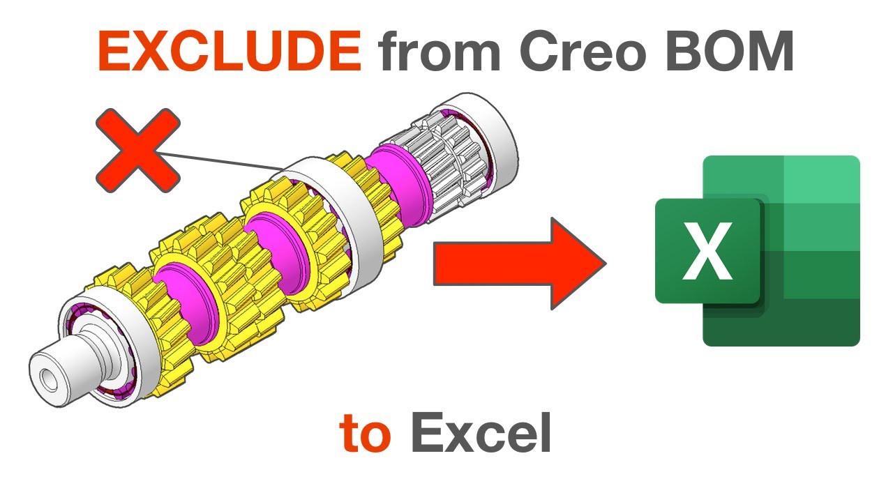 EXCLUDE Creo Models from BOM Reports - YouTube