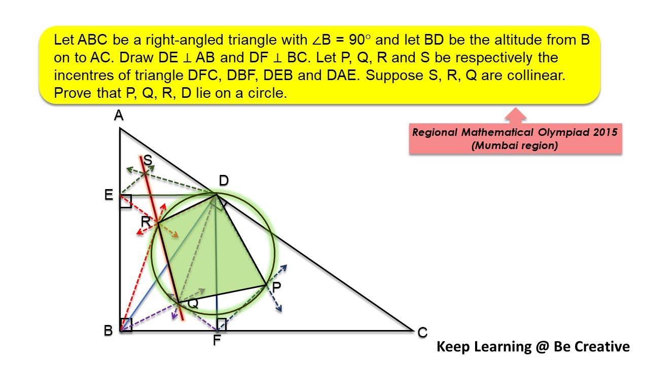 Geometry | Regional Mathematical Olympiads 2015 | Right Triangle ...