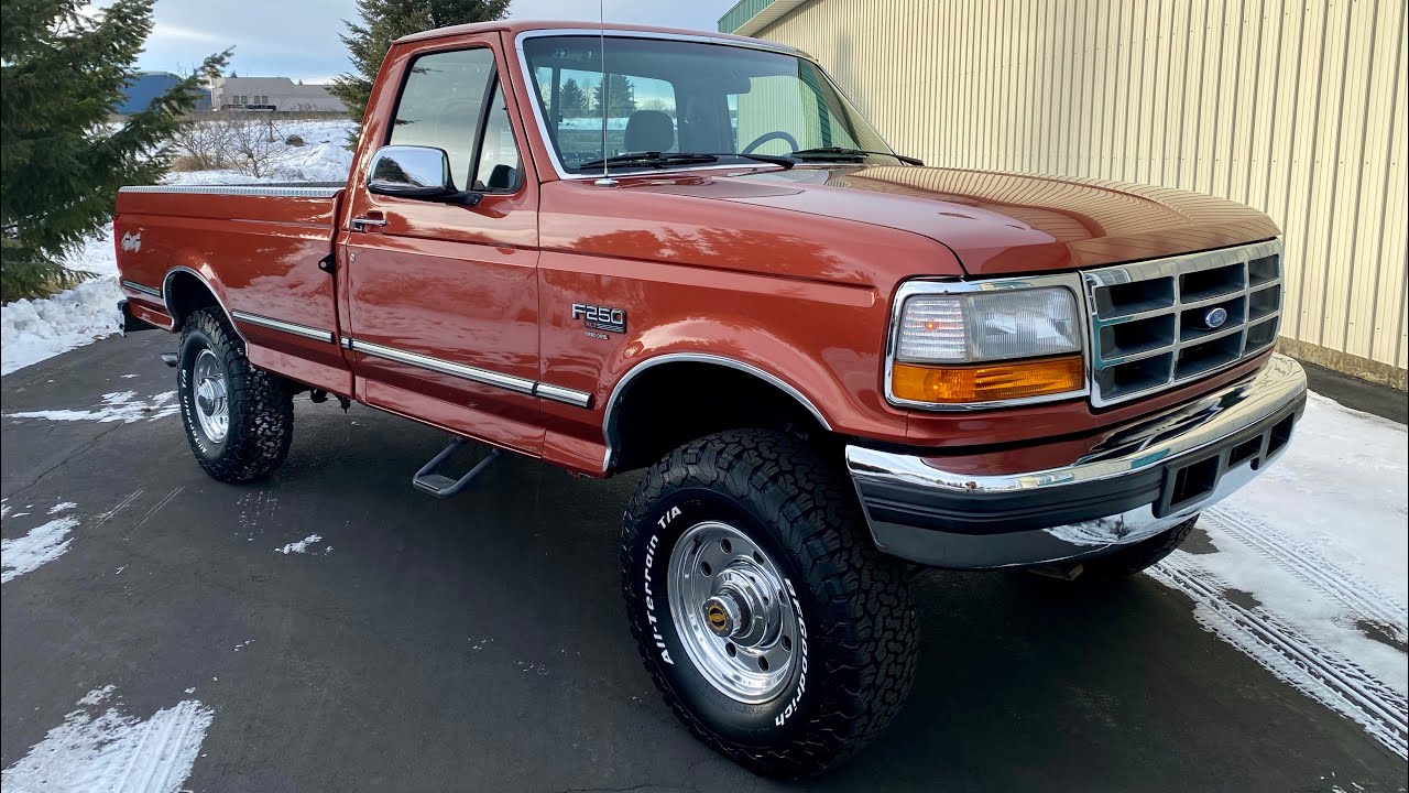 1994 Ford F-250 XLT 4x4 7.3 Turbodiesel 5-Speed Walk-Around and Drive ...