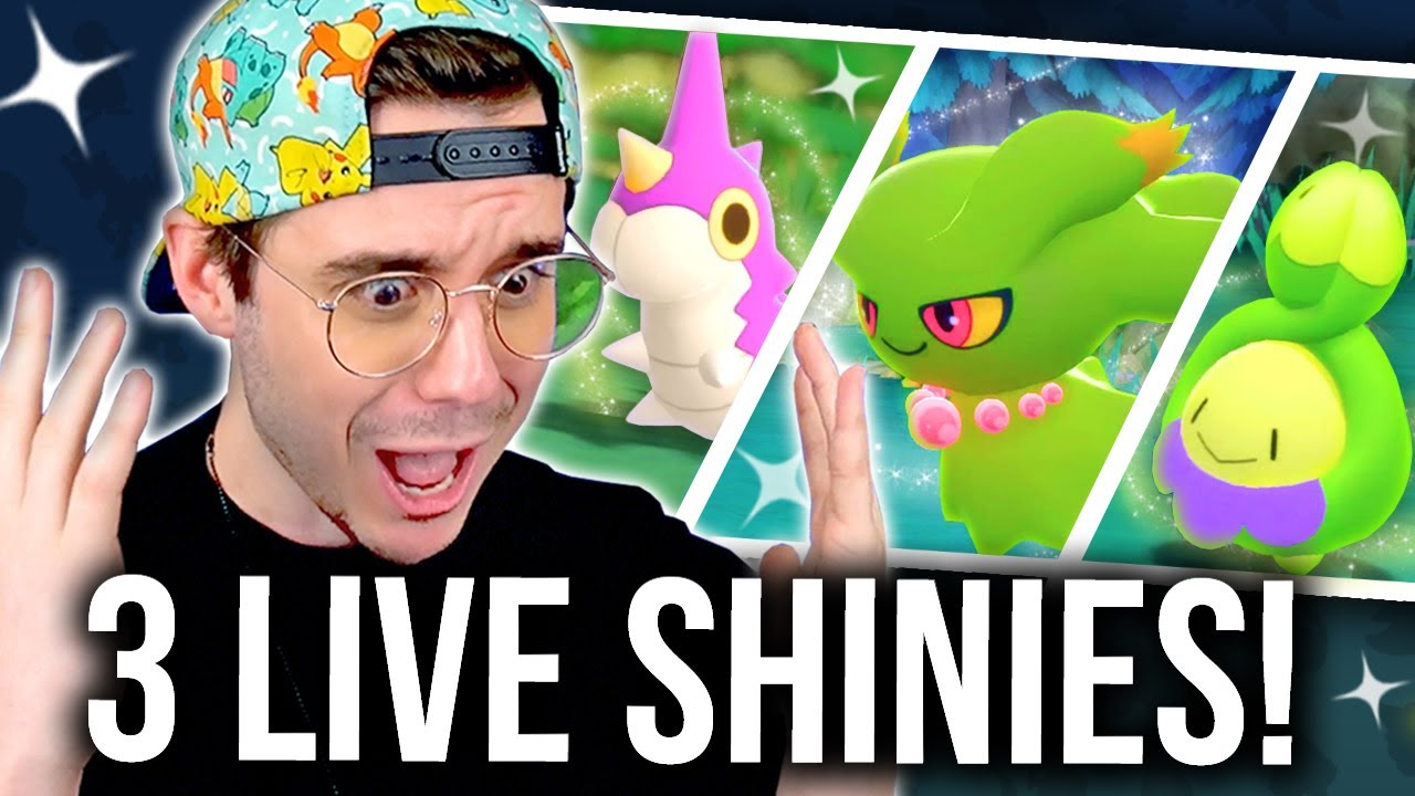LIVE!! 3 MORE SHINIES IN BDSP?! Eterna Forest + Shiny Evolution ...