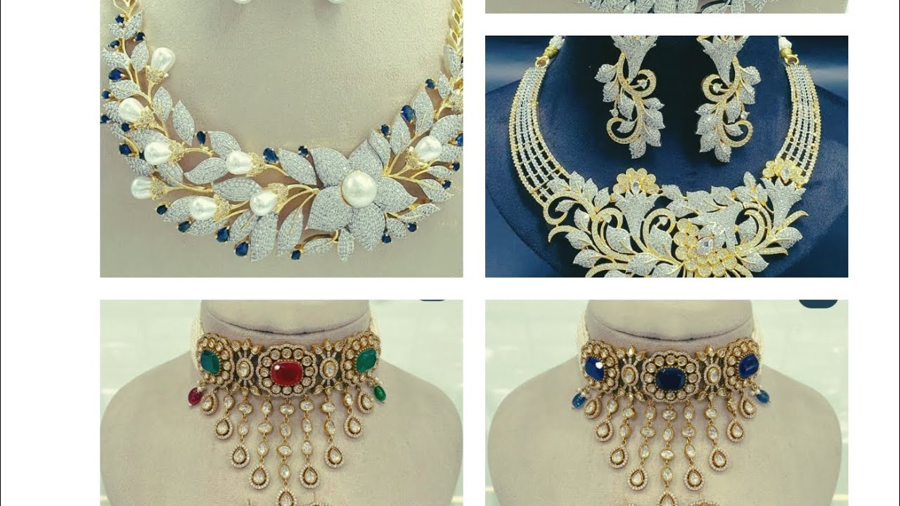 very stylish very beautiful necklace set design/new trendy design ...