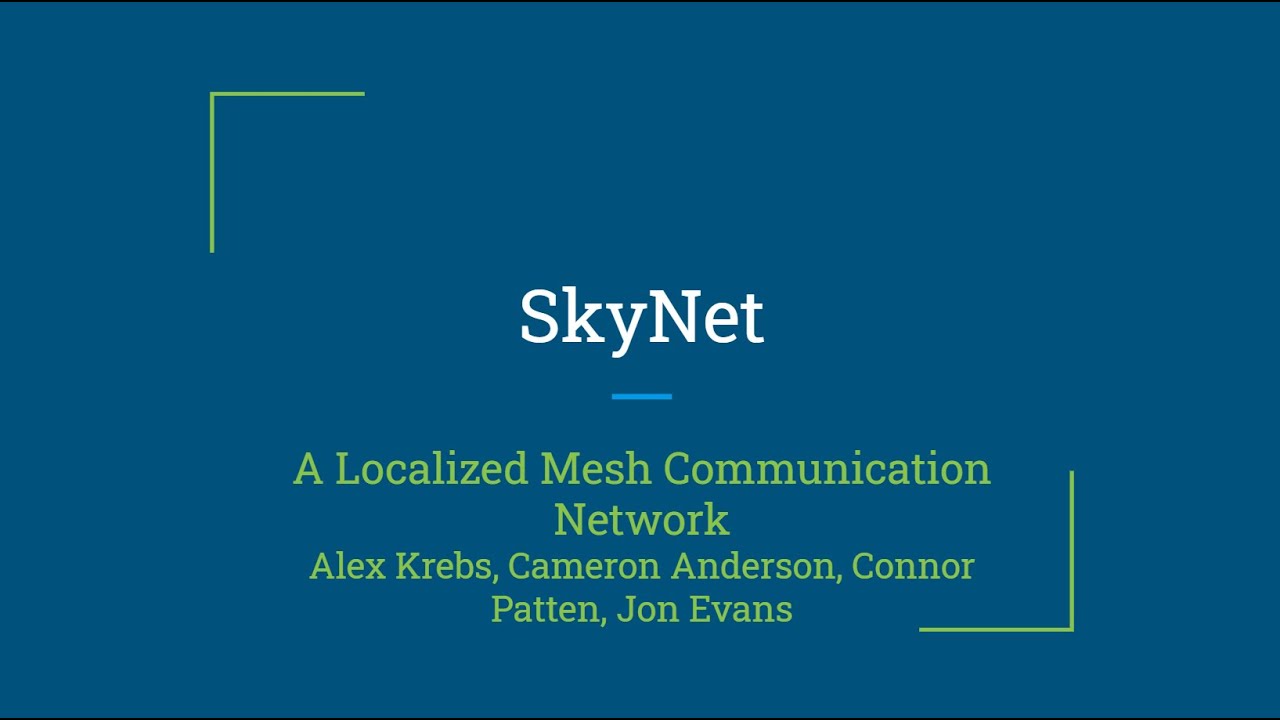 Skynet: A Localized Mesh Communication Network - YouTube