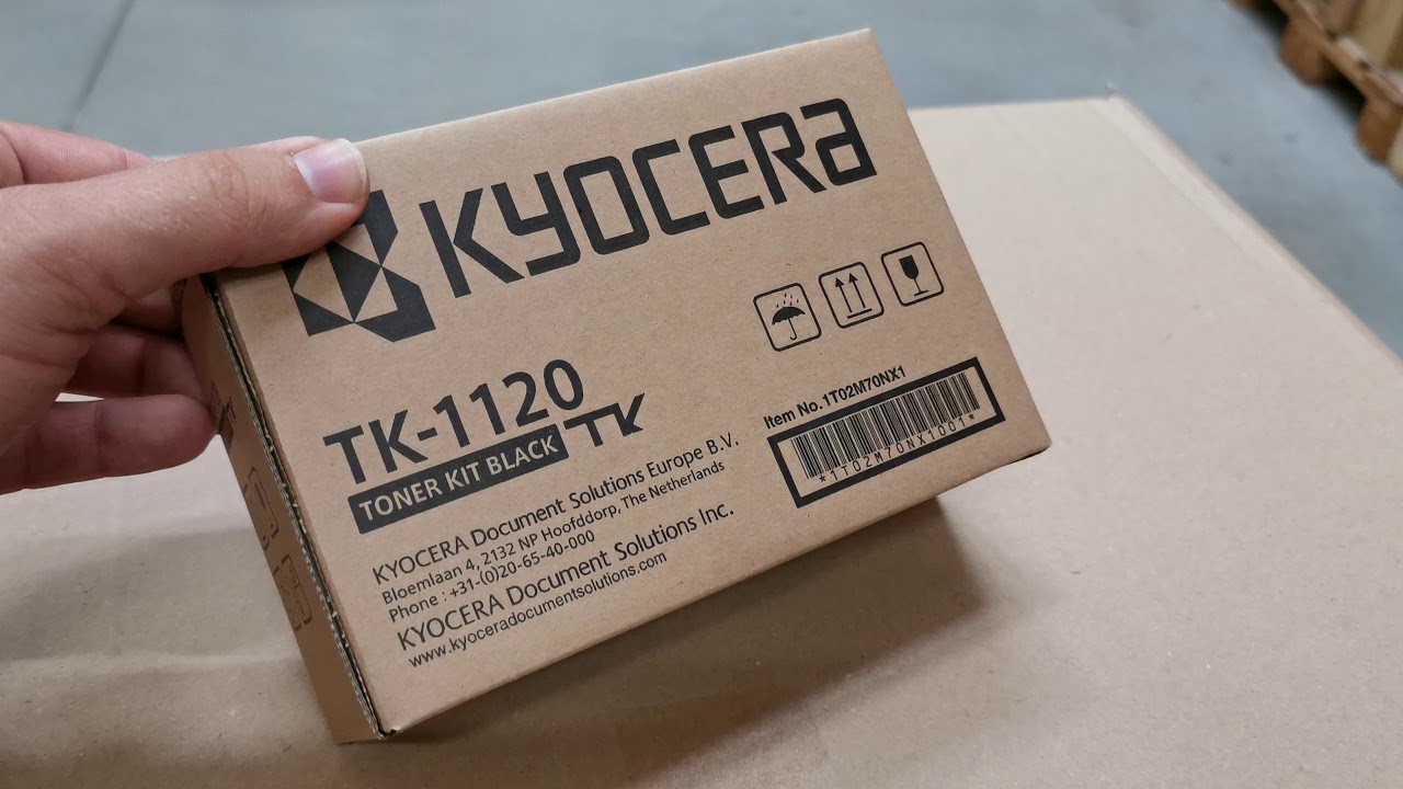 Kyocera Toner TK-1120 black - YouTube
