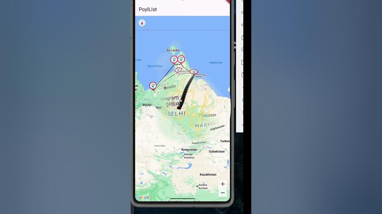 Google Maps Advance Concepts: Location PIck, PolyLines |Multiple Markers |#FLUTTER|#MAP - YouTube
