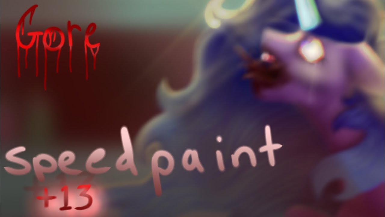 MLP Speedpaint G5 Lizzy Moonbow’s death (GORE +13 ) unicorn trap - YouTube