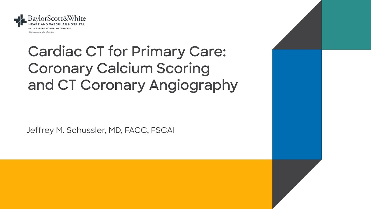 Cardiac CT for primary care: coronary calcium scoring and CT coronary ...