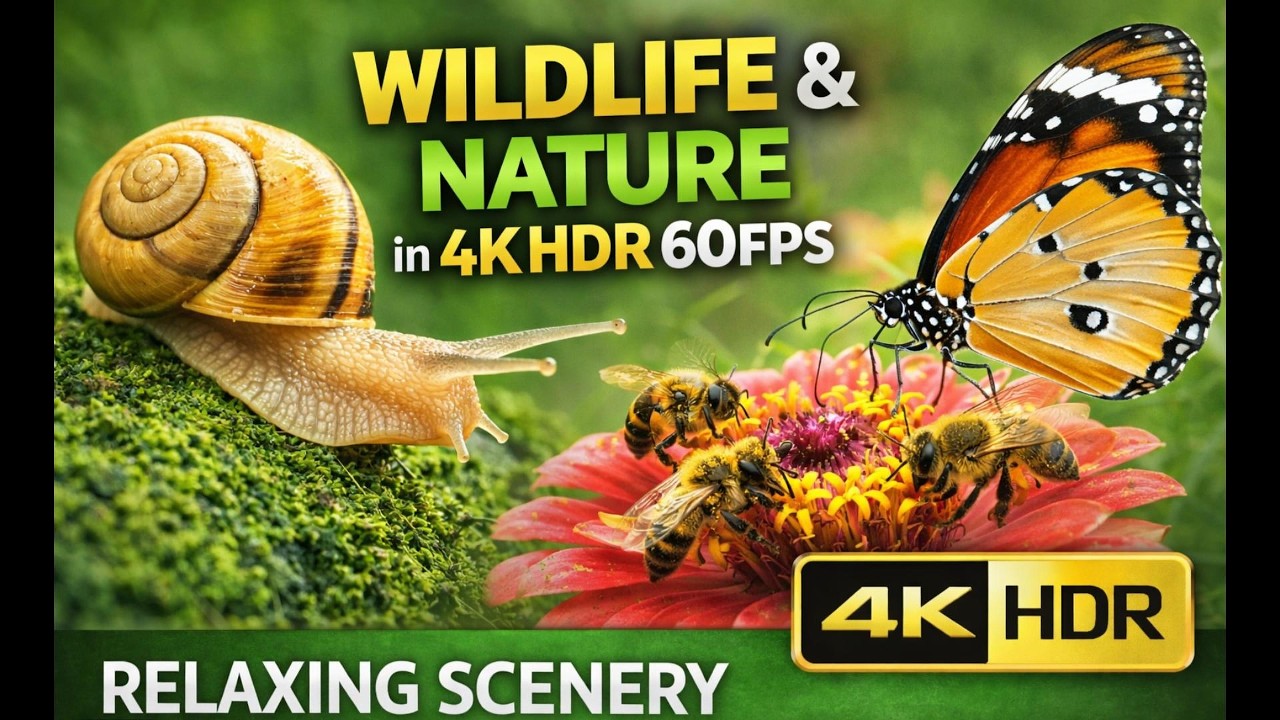 Wildlife in 4K HDR 60fps – Relaxing Animal Scenery | OLED TV Demo - YouTube