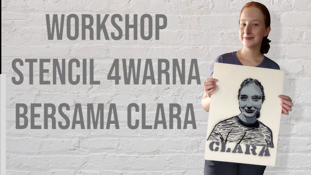 MEMBUAT STENCIL DARI FOTO CLARA - YouTube