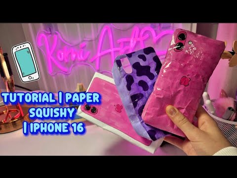 TUTORIAL | PAPER SQUISHY | IPHONE 16🩷 - YouTube