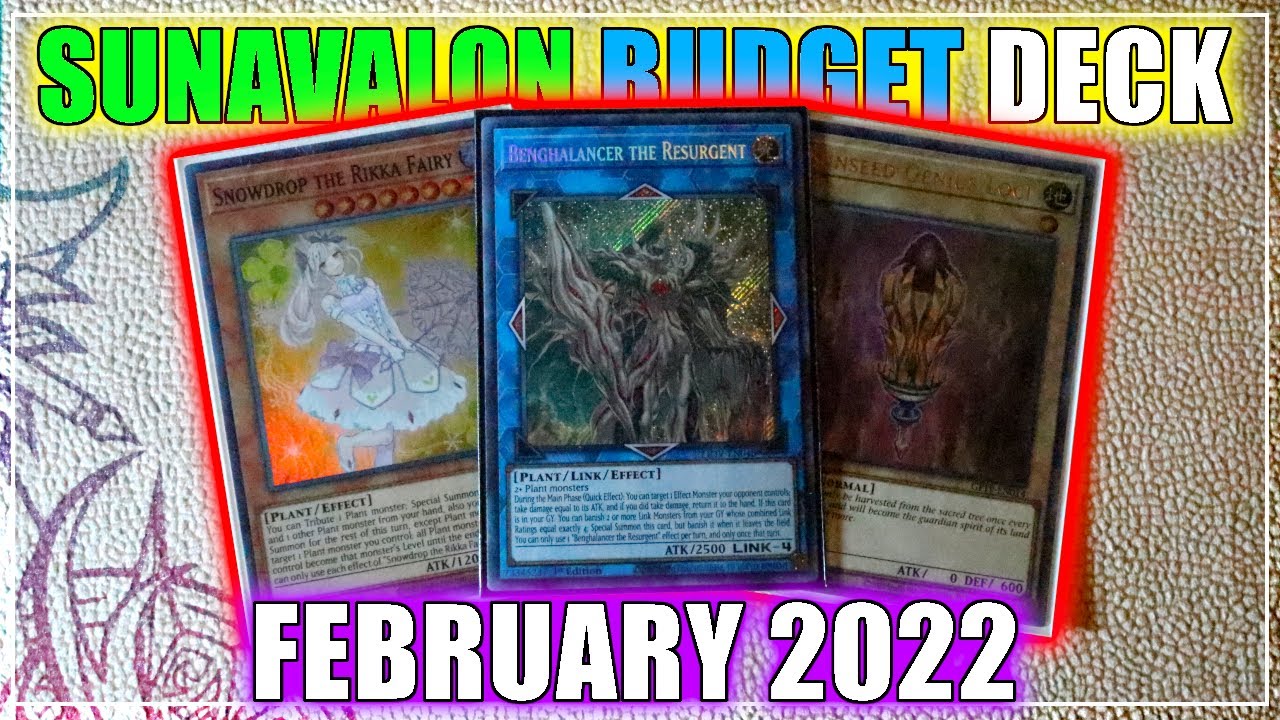 Yugioh Sunavalon Plant Link Deck February 2022! (BUDGET) - YouTube