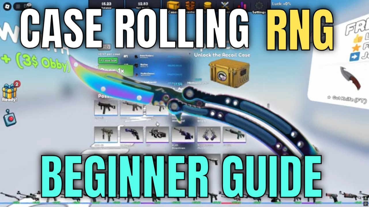 CASE ROLLING RNG BEGINNER GUIDE! (Money, Cases, Luck) - Roblox - YouTube