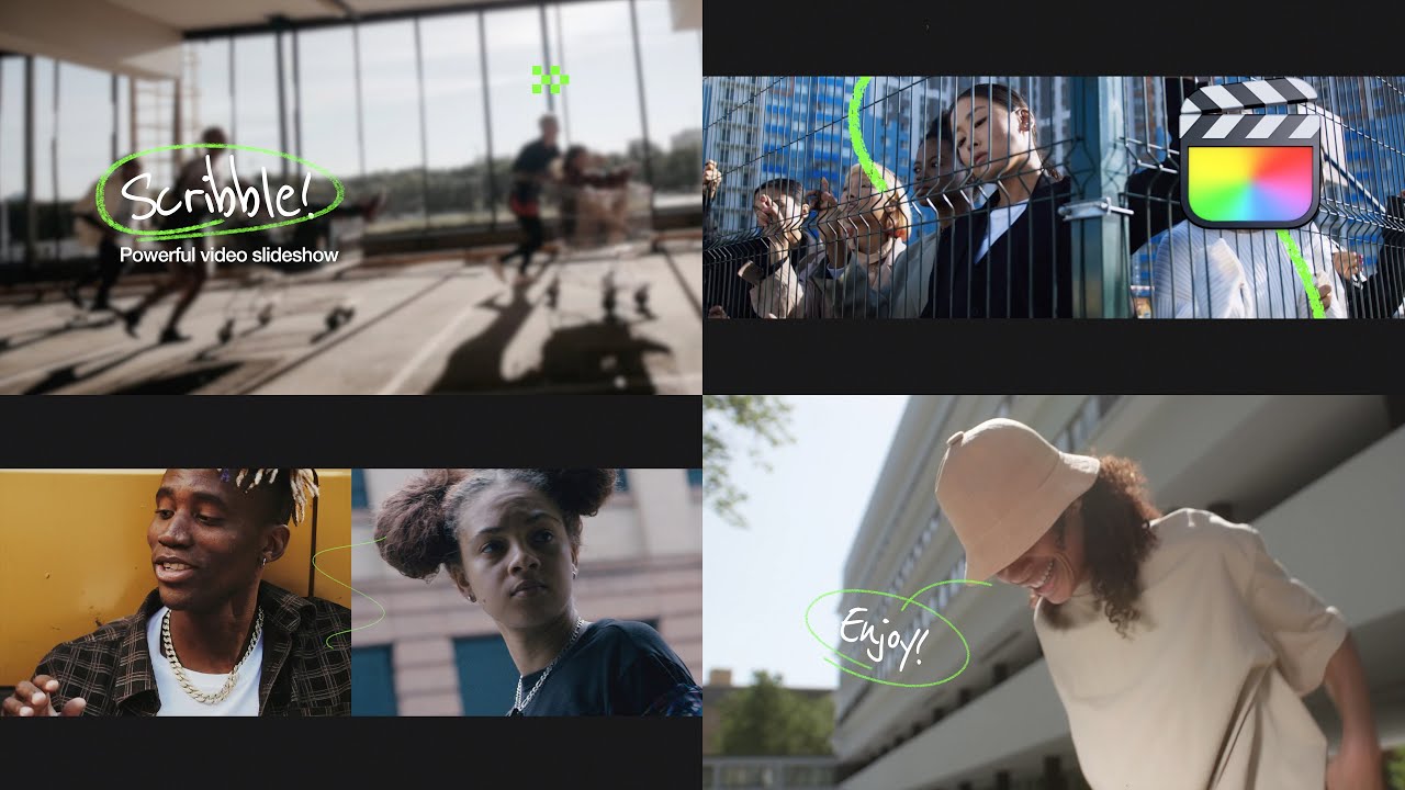 Scribble Slideshow Modular Template for Final Cut Pro — MotionVFX - YouTube