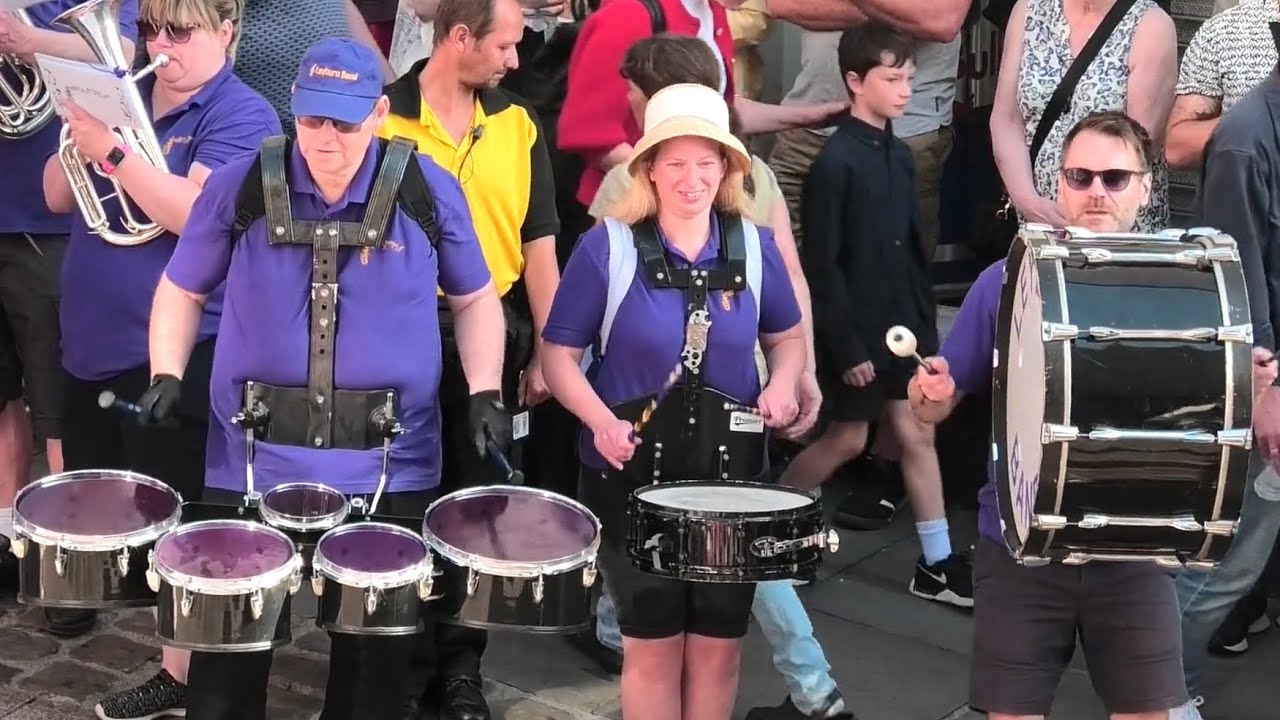 Leyburn Brass Band at the Miners Gala 2025 - YouTube