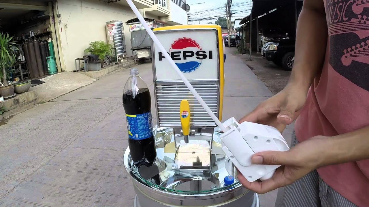 How to use pepsi cola dispenser - YouTube