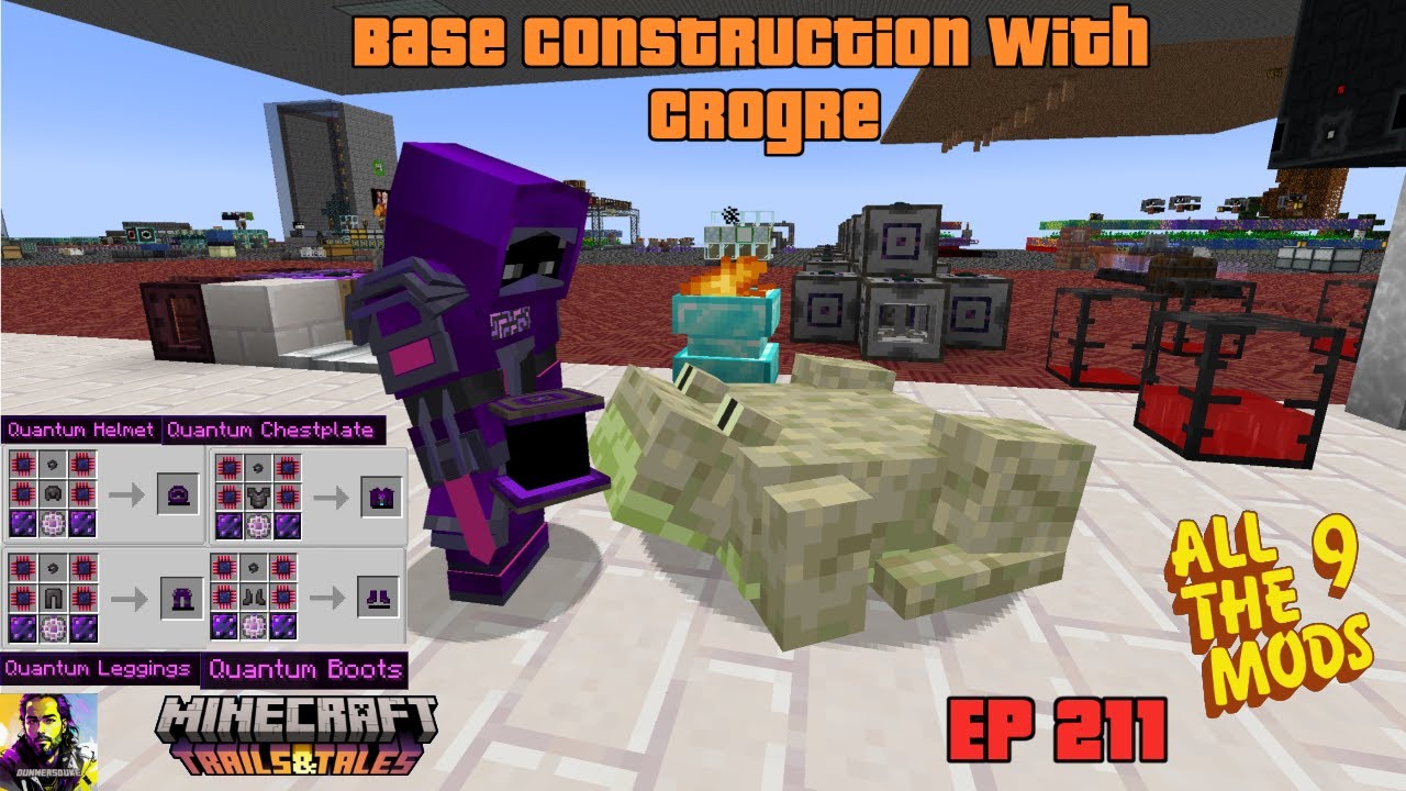 All the Mods 9 EP211: Advanced AE Quantum Armor - Base Building with Crogre - Minecraft Survival ...