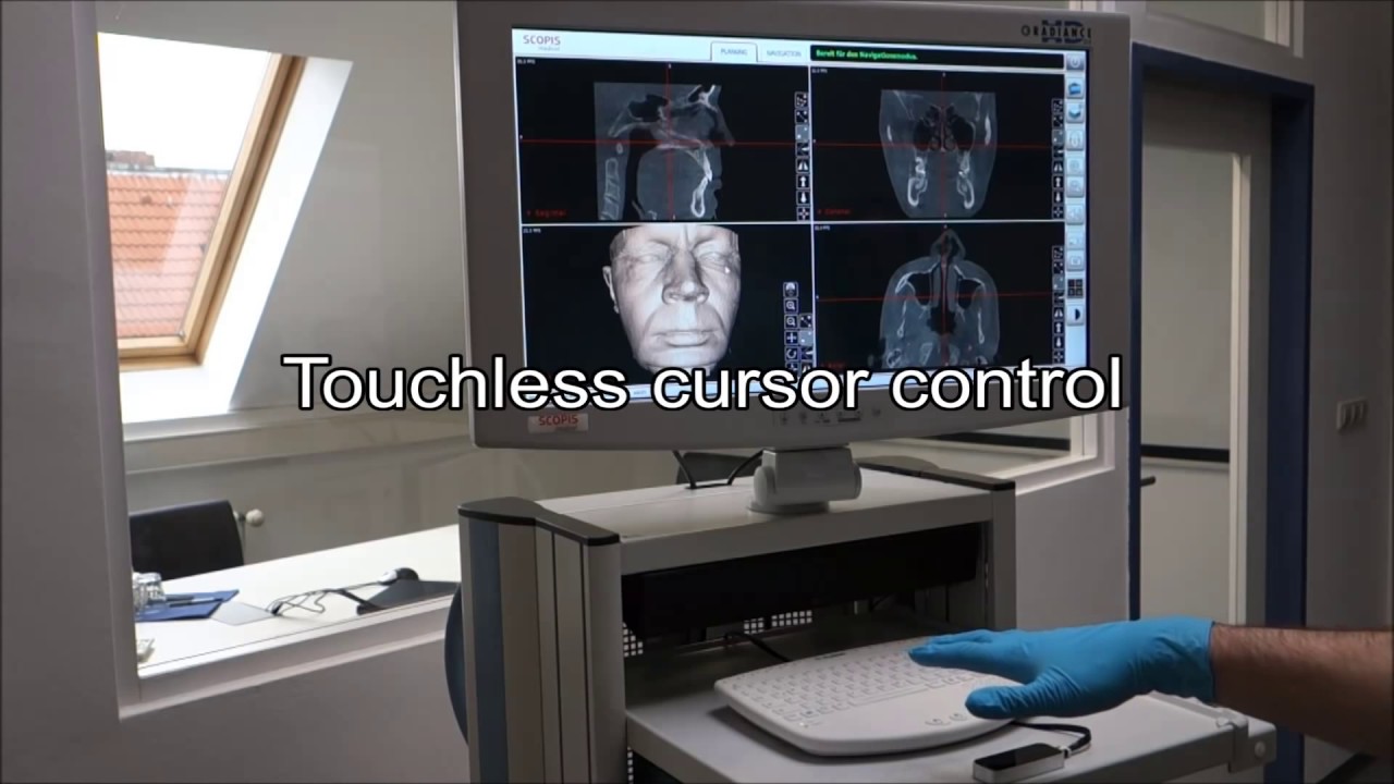 Scopis Touchless Navigation System Control - YouTube