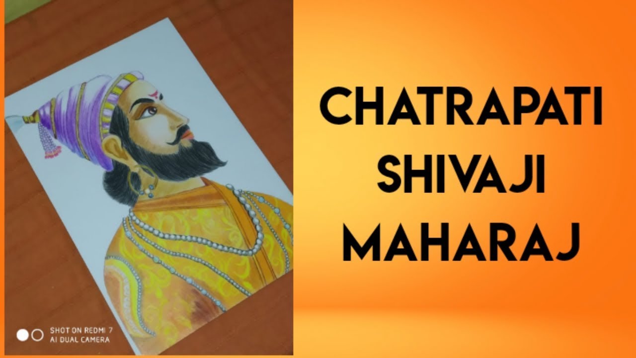 How to draw Chatrapati Shiva Ji Maharaj portrait ? first attempt in ...