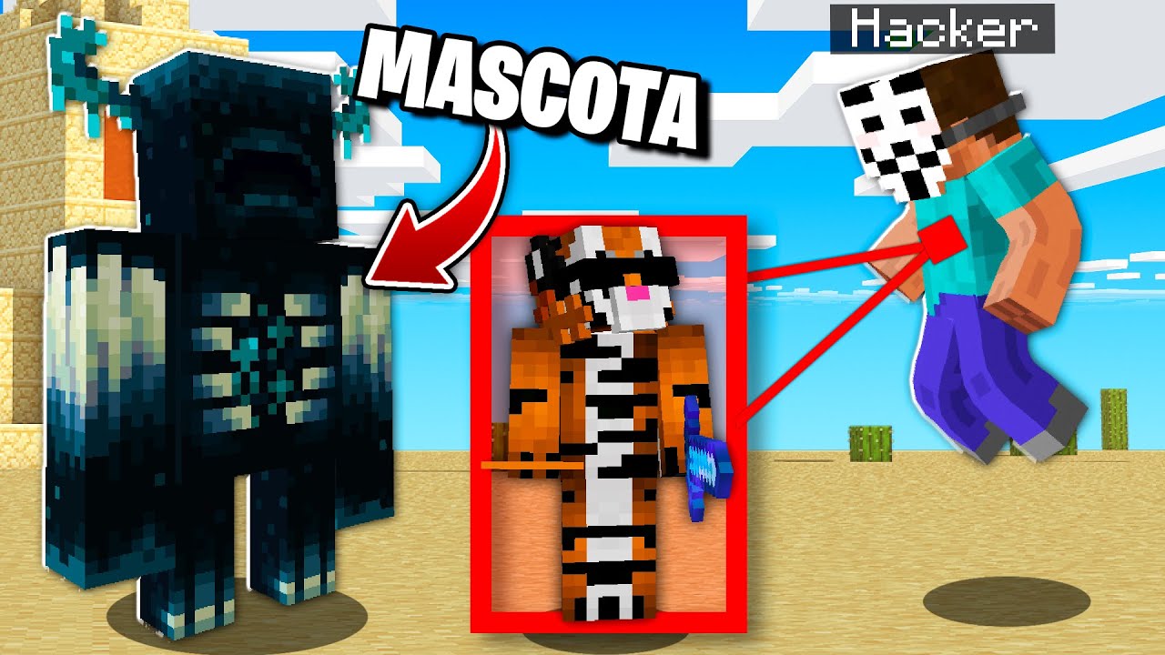 Mi MASCOTA me AYUDO CONTRA un HACKER en Minecraft - YouTube