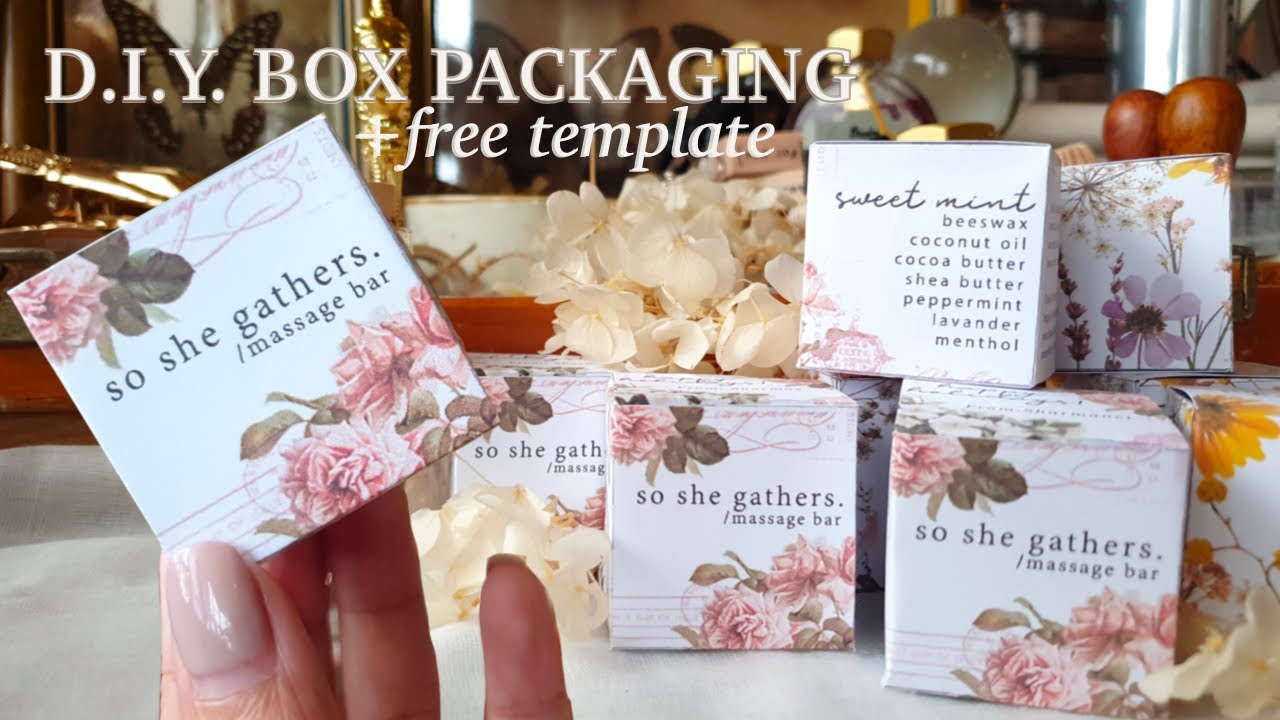 how to make diy box packaging for small businesses • free template ...