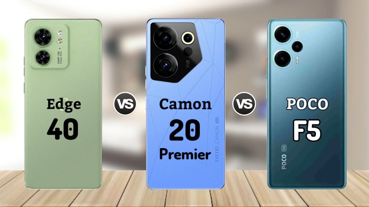 Moto Edge 40 vs Tecno Camon 20 Premier vs Poco F5 5G - YouTube