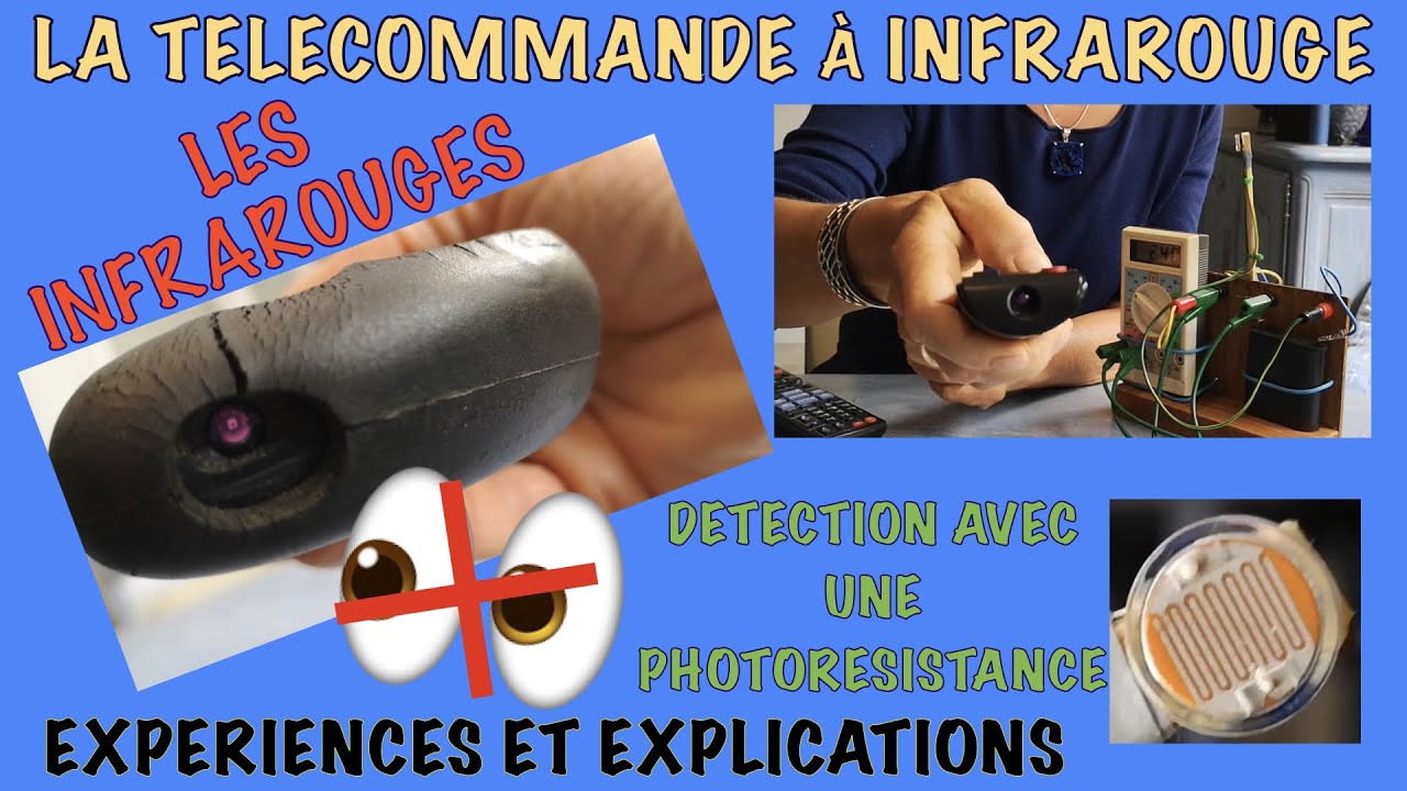 Télécommande à infrarouges. Détection des IR, lumière invisible pour ...