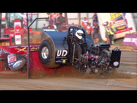 Tractor Pulling 2021: Wild Mini Rod Tractors pulling at the America's Pull in Henry, IL