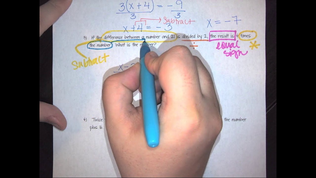 Number Problems Elementary Algebra YouTube Number Problems Elementary Algebra YouTube