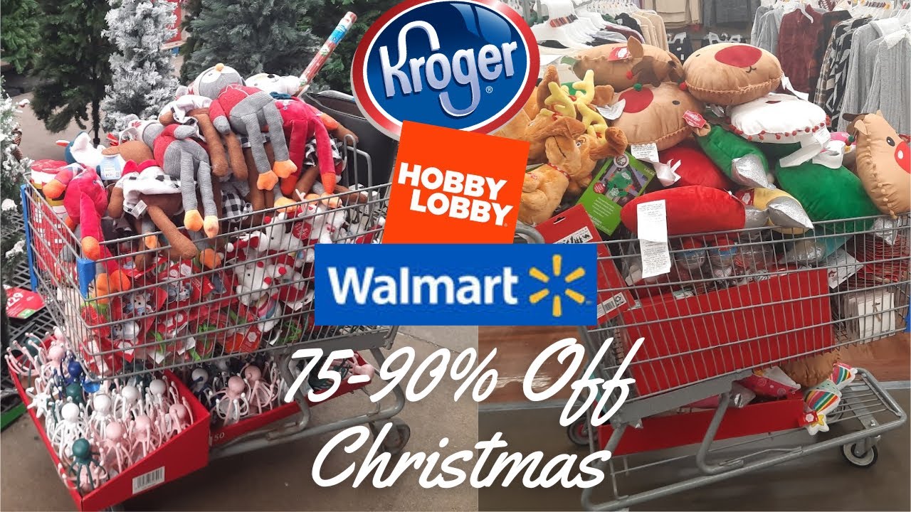 *75-90% Off* Christmas Clearance Haul at Kroger, Hobby Lobby, & Walmart ...
