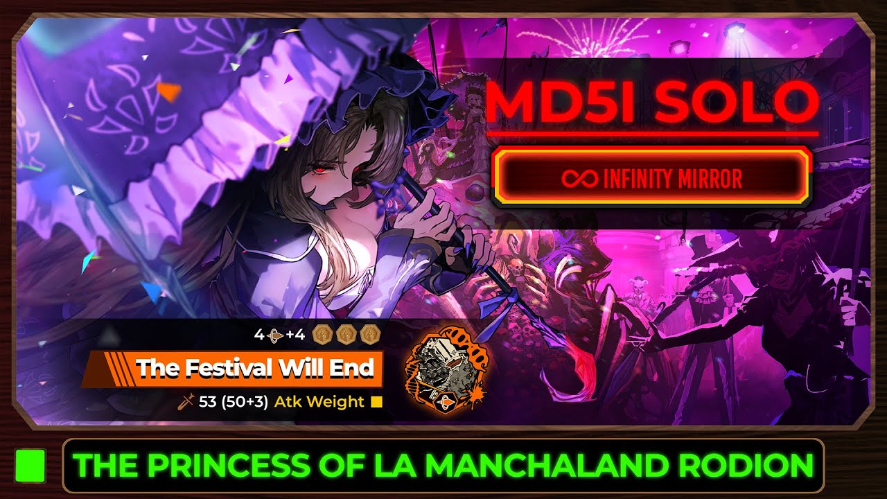 The Princess of La Manchaland Rodion - MD5I Solo [Limbus Company] - YouTube