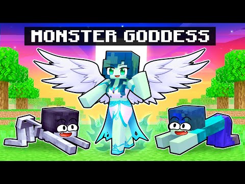 Playing as a MONSTER GODDESS in Minecraft!